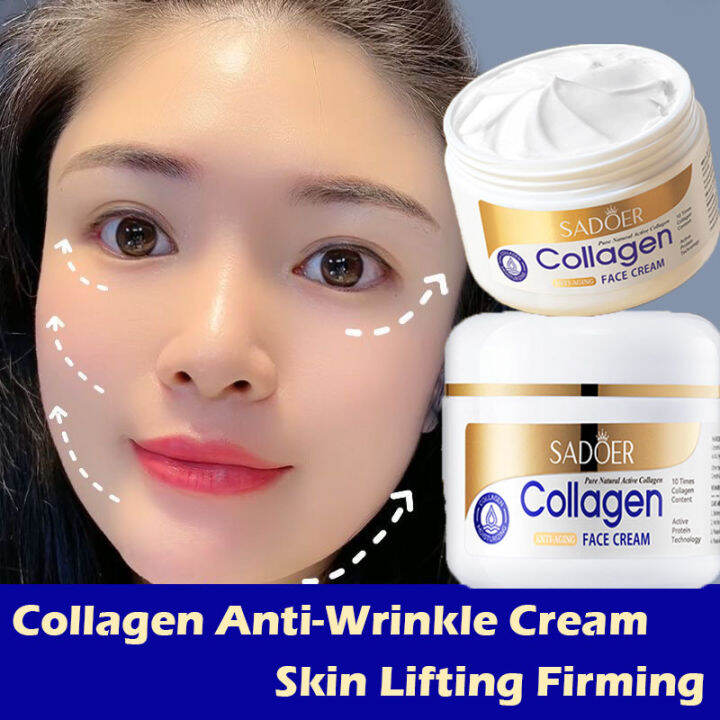 Collagen Anti-Wrinkle Cream 100g Lifting Firming Skin Rejuvenation Moisturizing Nasolabial Folds ...