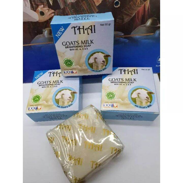 Thai Goats Milk Soap 50gr / Sabun Susu kambing/ Sabun Thai | Lazada ...