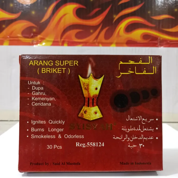 Arang Super Shisa Bara Briket Areng Shisa Hookah Bara Dupa Buhur Bukhur ...