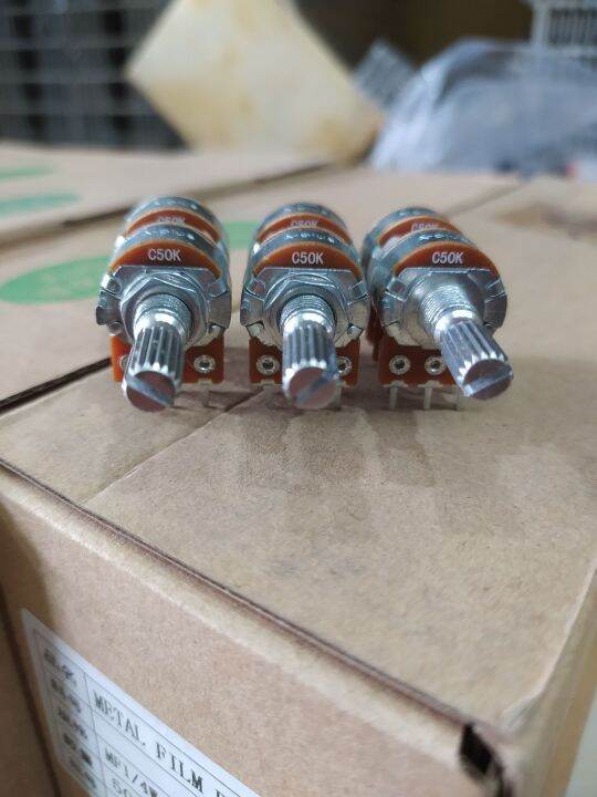 Potensio Dobel Stereo C50K Klik Rotari Potensio Crossover Rotary ...