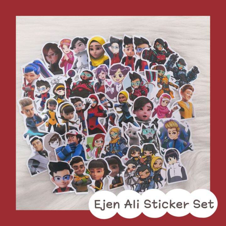 [Ready Stock] 40 PCS Cartoon Stickers ️ Ejen Ali Sticker Set/Ejen Ali贴纸 ...