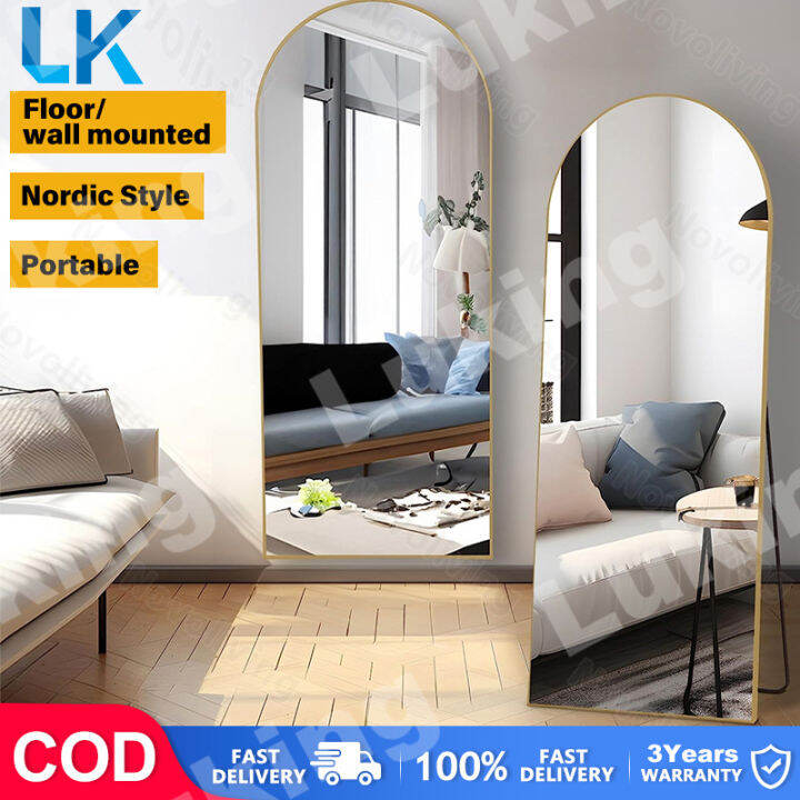 Luking Frame Full-length Mirror HD Vertical Floor Mirror Full Length ...