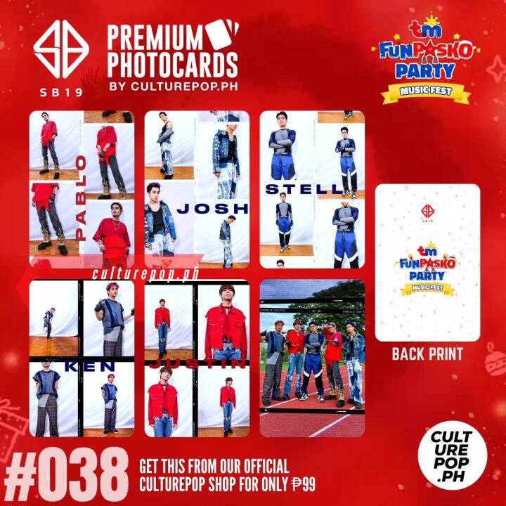 NEW! Set #038 SB19 x TM Fun Pasko Premium Photocards | Lazada PH