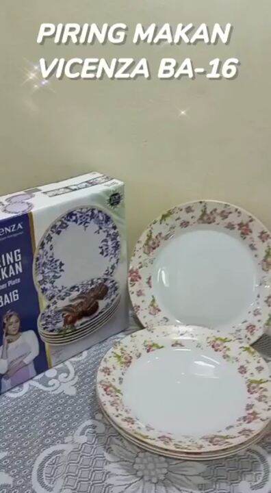 VICENZA PIRING MAKAN 10,5" BA-16 VICENZA PIRING MAKAN KRAMIC TEBAL 6 ...