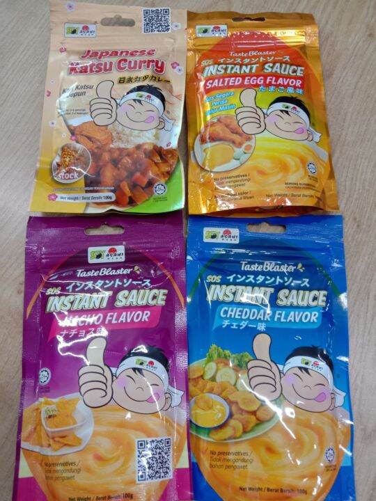 Soy Asahi Instant Souce Salted Egg Sauce Nacho Cheese Souce Cheddar ...