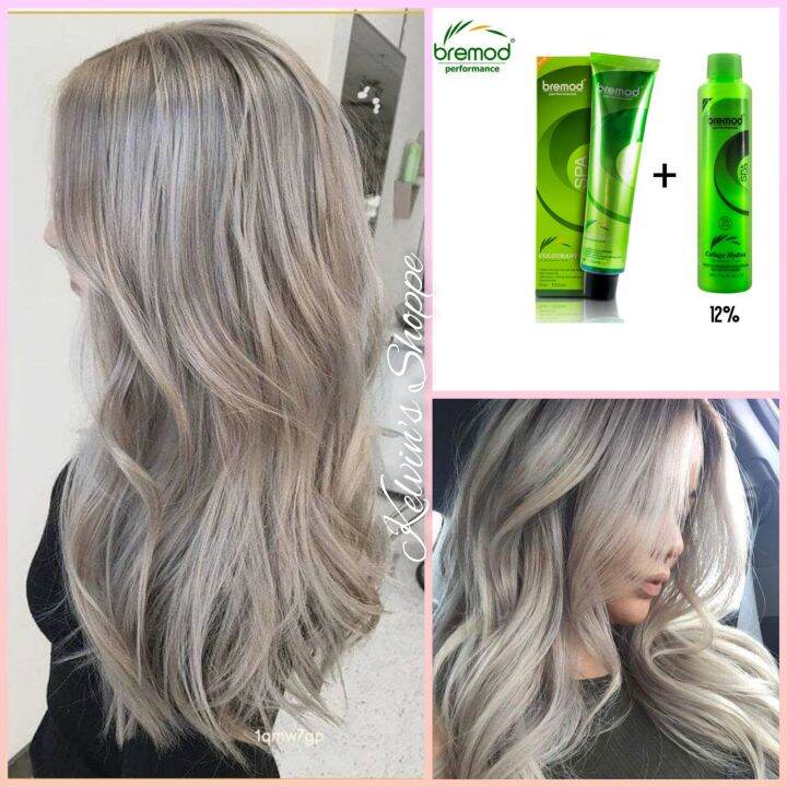 9.1 VERY LIGHT ASH BLOND Bremod Permanent Hair Color Set | Lazada PH