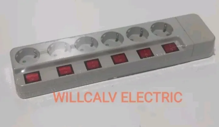 UTICON STOP KONTAK ARDE 6 LUBANG PLUS SAKLAR TERSENDIRI ST 1685 SN ...