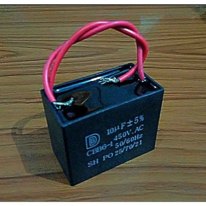 Capasitor Kotak 10 uf Kabel | Premium Kapasitor 10 mikro Kotak | Lazada ...