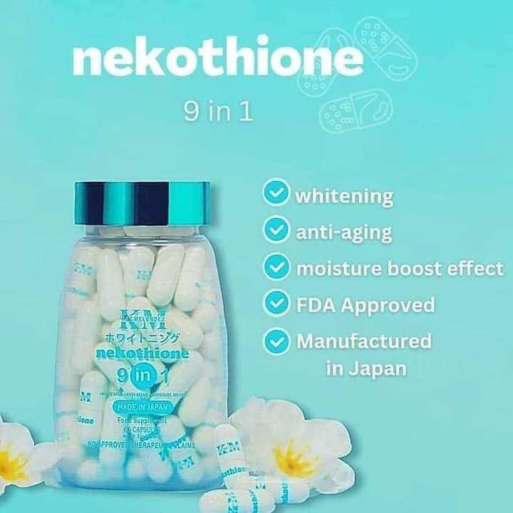 9-in-1 Nekothione 60capsules Glutathione and Collagen | Lazada PH