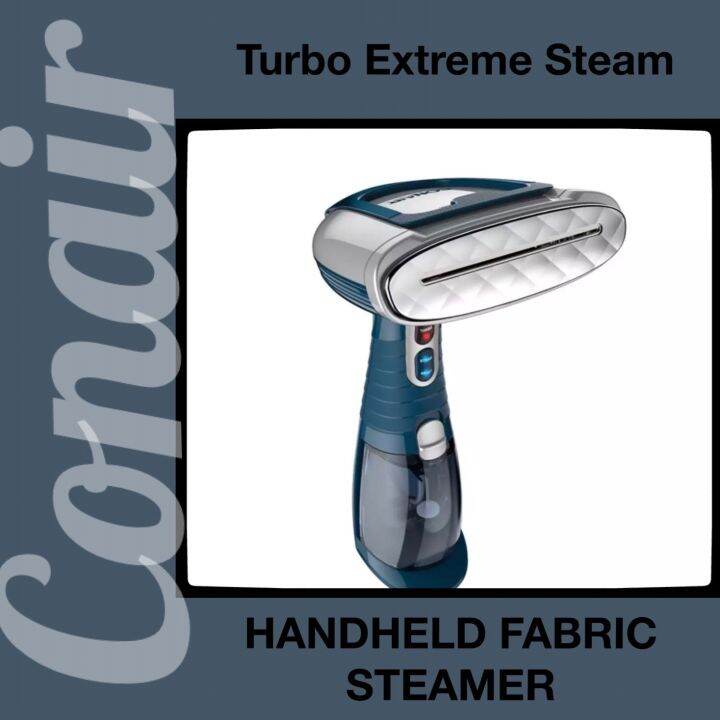 Glossy Blue Turbo Extreme Heat Handheld Fabric Steamer for Clothing ...