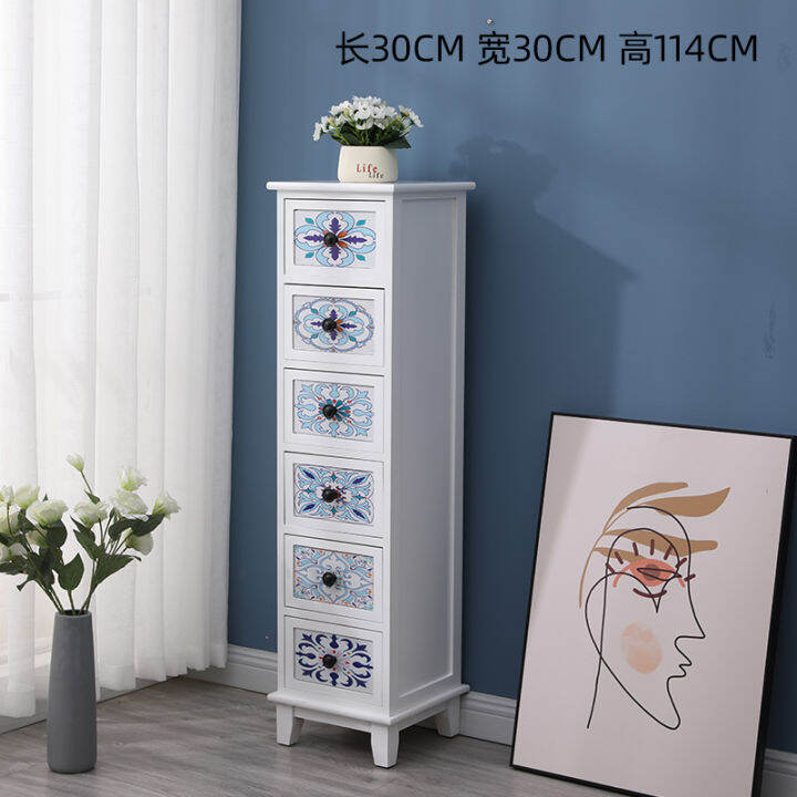 Sandwich Cabinet Long Side Cabinet Ultra-Narrow Chest of Drawers ...