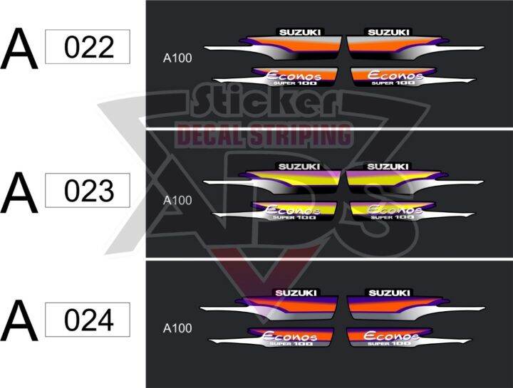 Striping suzuki a100 /striping econos/sticker econos /sticker a 100 ...