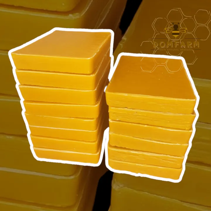 Beeswax ไขผึ้ง น้ำหนัก 5 กิโลกรัม ขี้ผึ้งแท้100% domfarm | Lazada.co.th