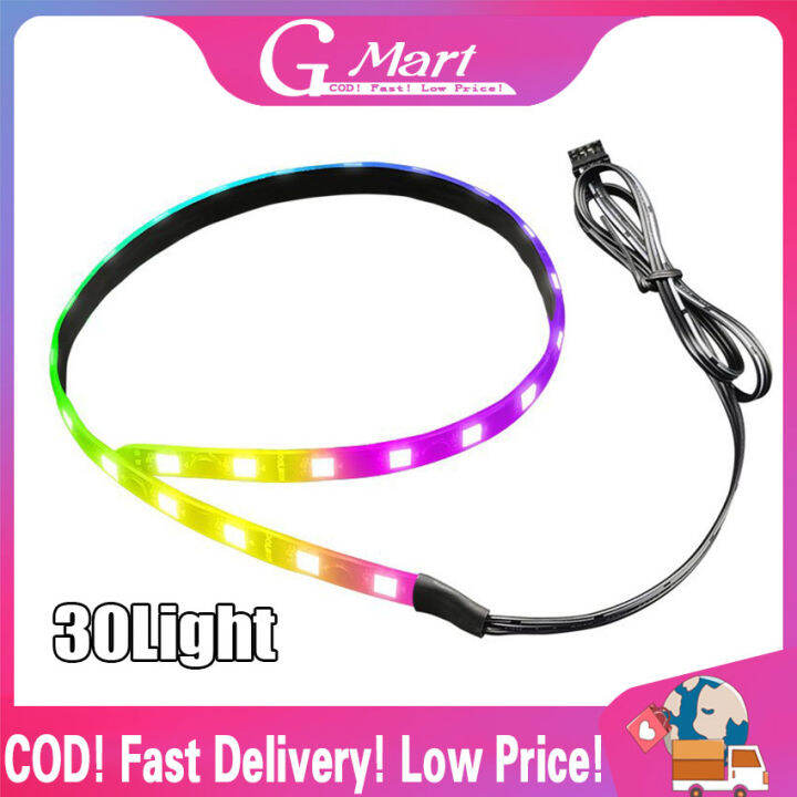 ARGB 5V Rainbow LED Strip Light 3PIN Computer Case Tape Light SMD 5050 ...