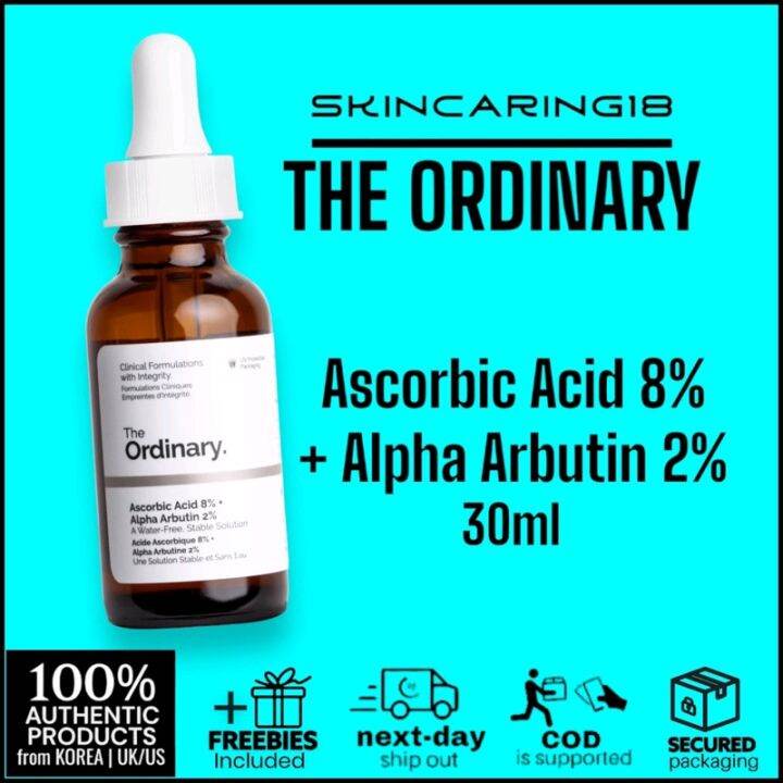 THE ORDINARY Ascorbic Acid 8% + Alpha Arbutin 2% 30ml (Serum) | Lazada PH