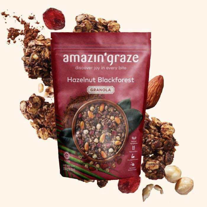 Amazin Graze Hazelnut Blackforest Granola 250g Lazada