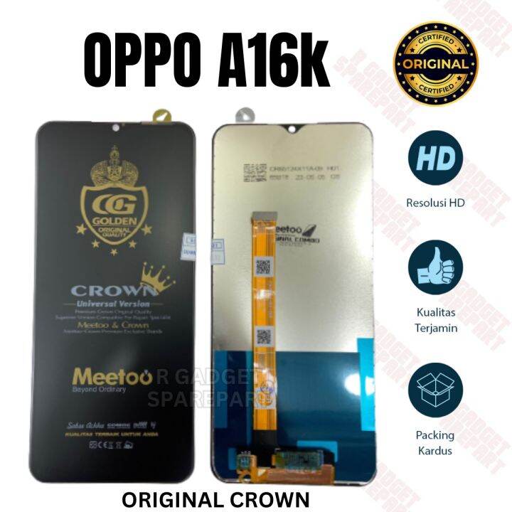 LCD TOUCHSCREEN OPPO A16K CROWN QUALITY MEETO LCD FULLSET | Lazada ...