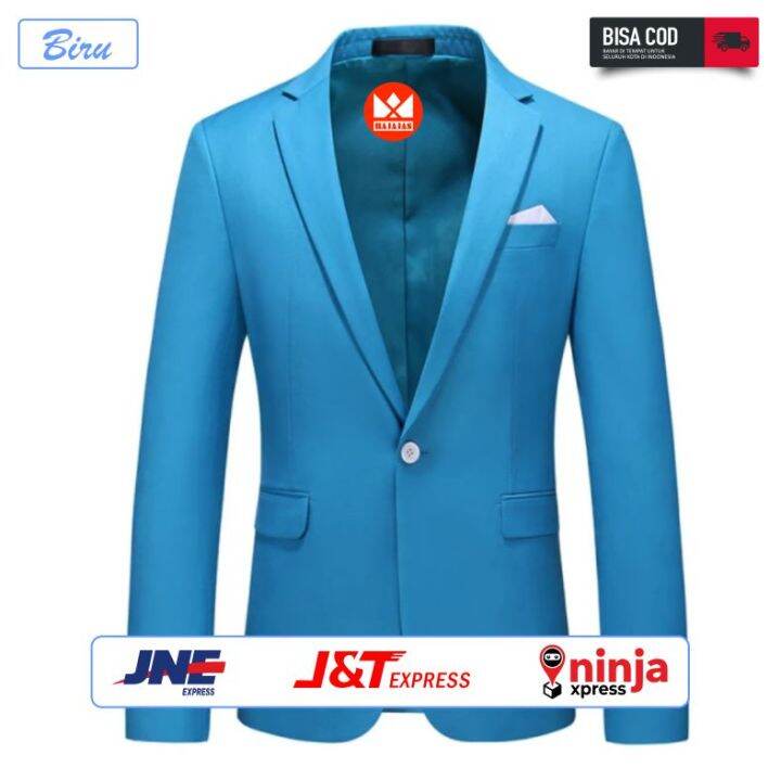 Jas Formal Pria, Jas Warna Biru, Pink, Cokelat, Ungu | Lazada Indonesia