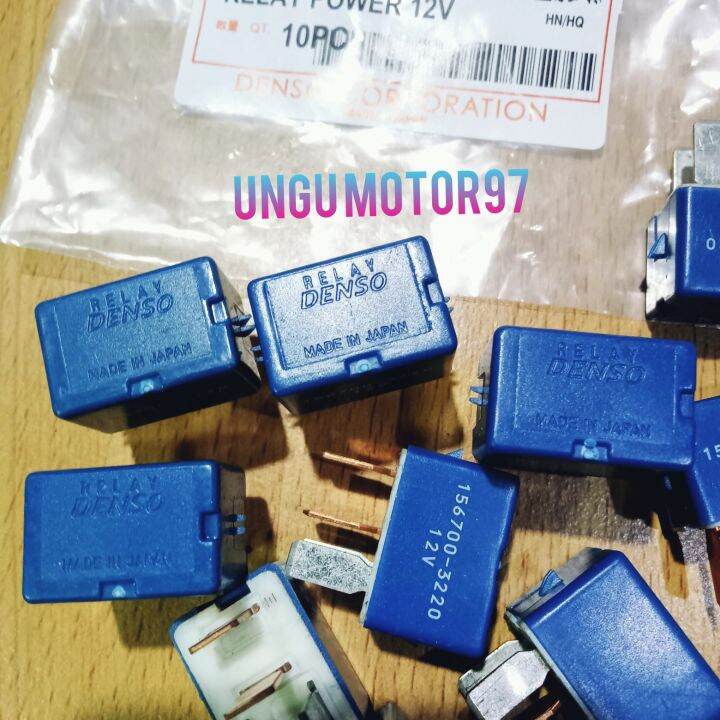 RELAY BIRU DENSO UNIVERSAL SEMUA MOBIL 12V KAKI 4 RELAY AC ASLI ...