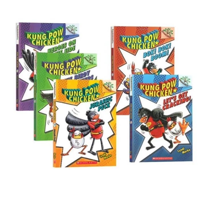 Kung Pow Chicken 5 books,English book for kids | Lazada.co.th