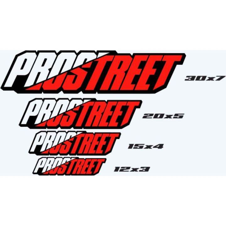 Cutting Sticker Prostreet Merah Putih Bahan Reflektif | Lazada Indonesia