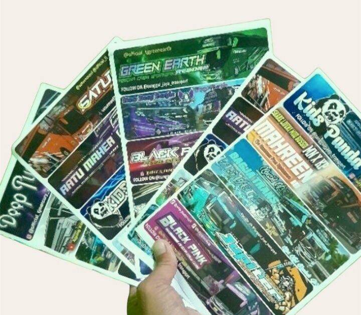 STIKER BUS BASURI 3 Lembar / STIKER BUS TELOLET PANJANG TERMURAH ...