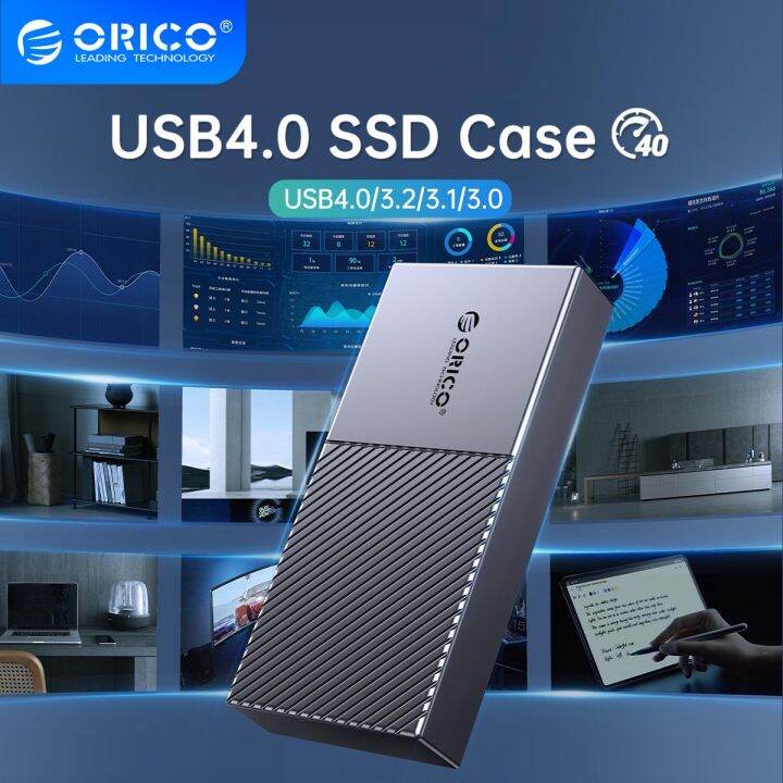 ORICO USB4.0 M2 NVMe SSD Enclosure 40Gbps PCIe3.0x4 Aluminum Case ...