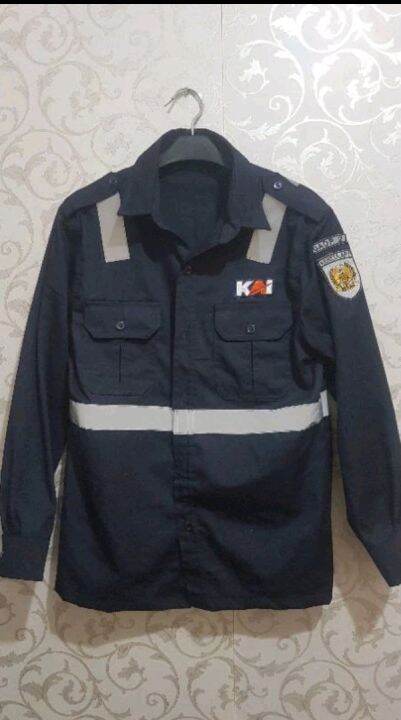 seragam biru SAFETY KAI Terlaris | Lazada Indonesia