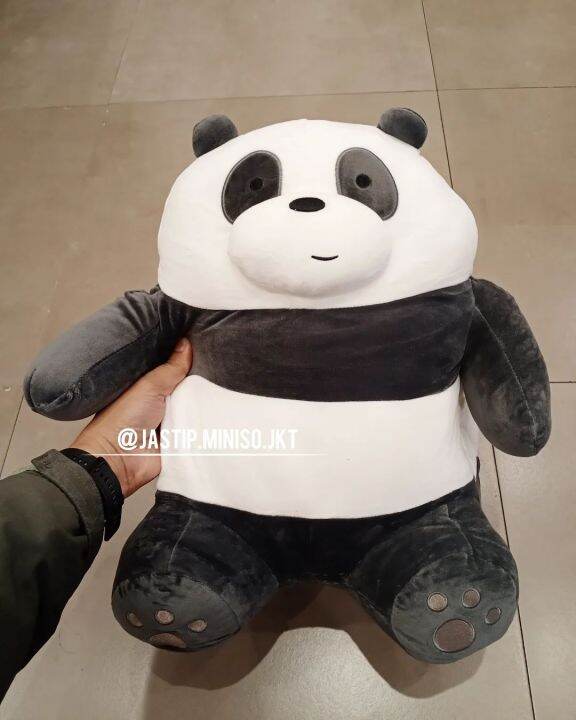 MINISO 🆕 Boneka Tangan PANDA / PANPAN We Bare Bears (sz.46cm) | Lazada ...
