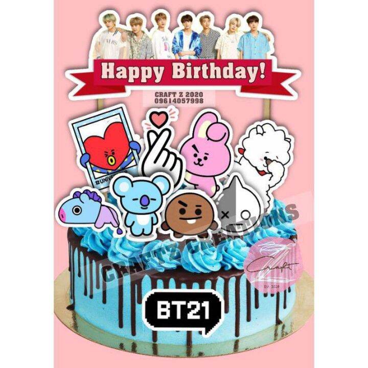 BT21 Cake topper set | Lazada PH
