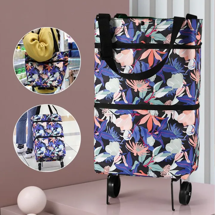 ALPACA Foldable grocery shopping cart with wheels foldable portable ...