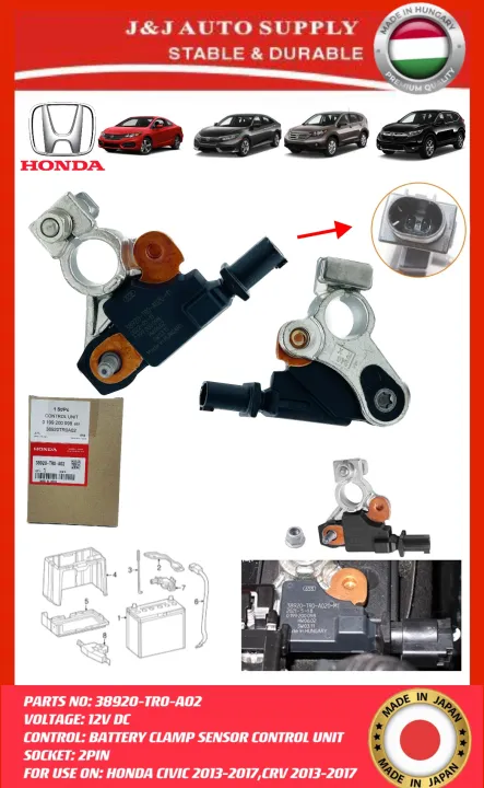 38920-TRO-A02 ORIGINAL HONDA GENUINE PARTS BATTERY (L) SENSOR ASSY ...