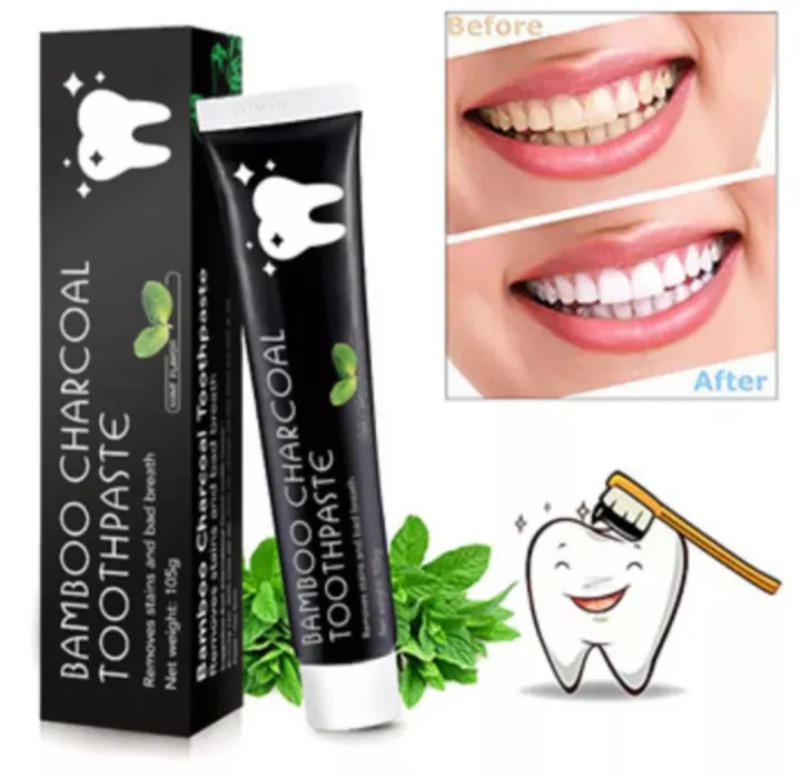 Bamboo Charcoal Toothpaste Natural Activated Organic 105g Ubat Gigi ...