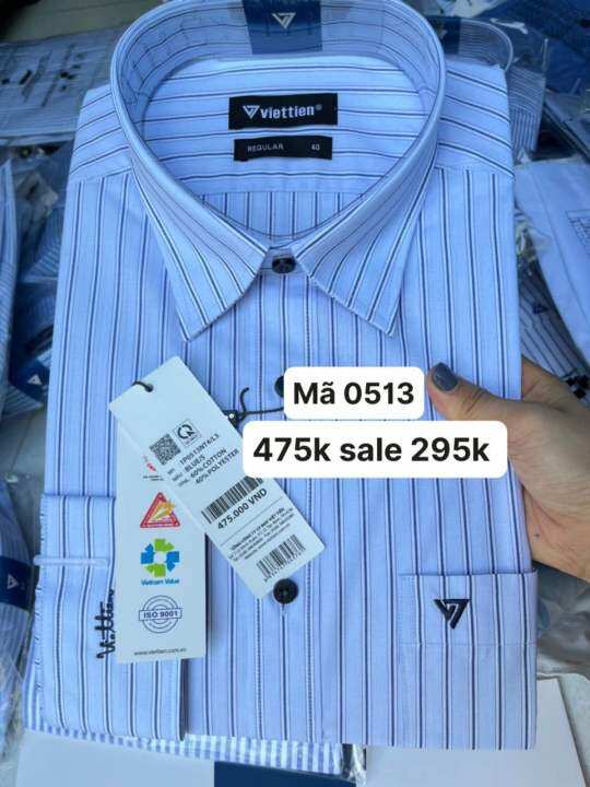 Áo sơ mi việt tiến dài tay giá hãng. 475k sale 295k Form regular (tiêu ...