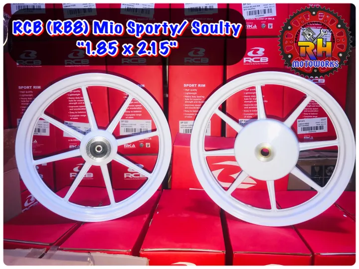 RCB Mags for Mio Sporty/ Soulty (RB8 Spokes) 1.85 x 2.15 | Lazada PH