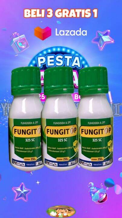 FUNGSIDA FUNGITOP 325Sc 250ML (OBAT HAMA DAN OBAT PENUMBUH TANAMAN ...