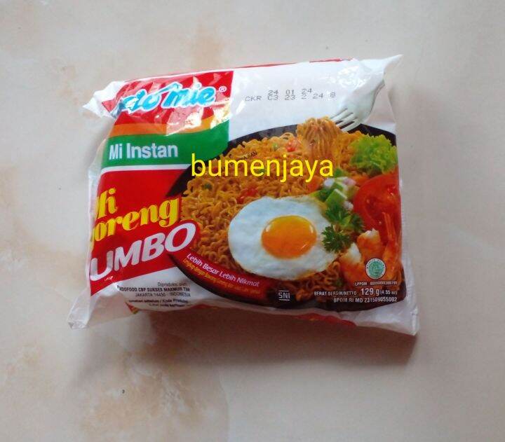 indomie goreng jumbo 129 gram indomie goreng mie goreng instan indofood ...