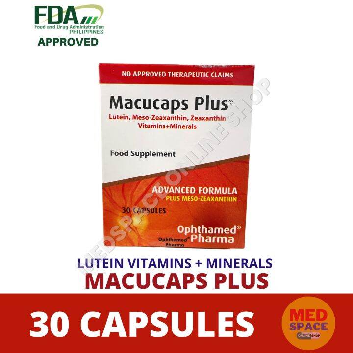 Macucaps Plus Lutein Food Supplement Vitamins for Eyesight | Lazada PH