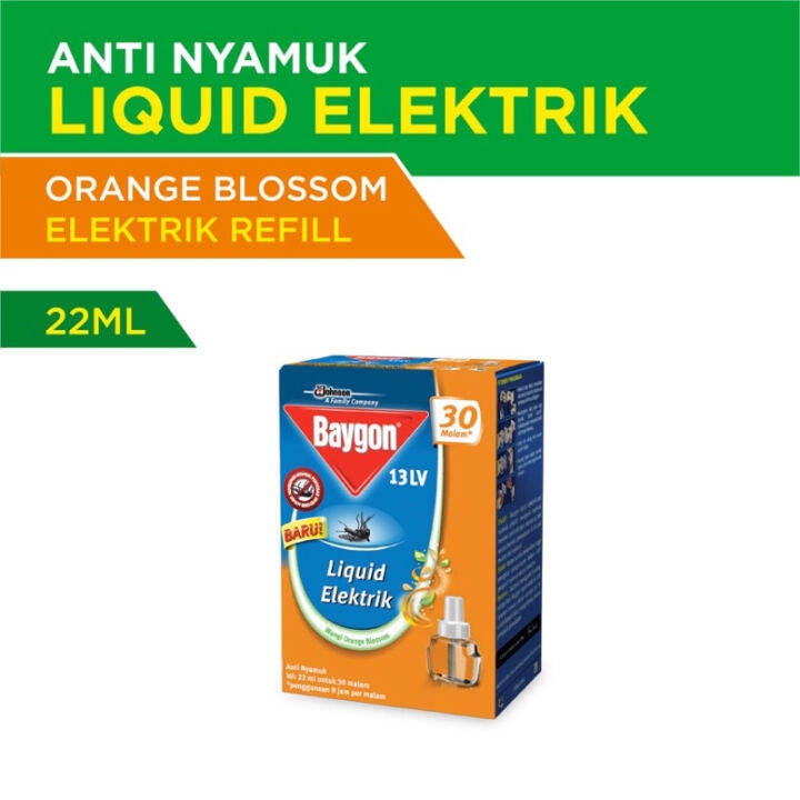 Baygon Liquid Electric Refill Orange Blossom 22ml | Lazada Indonesia