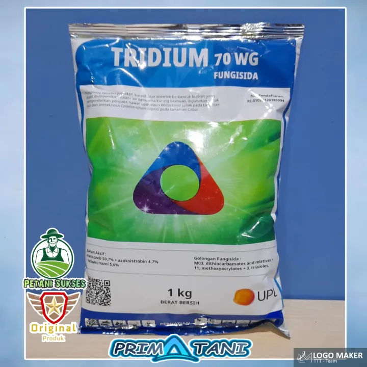 (100% ORIGINAL) Fungisida TRIDIUM 70WG 1Kg - Ampuh Atasi busuk Buah ...