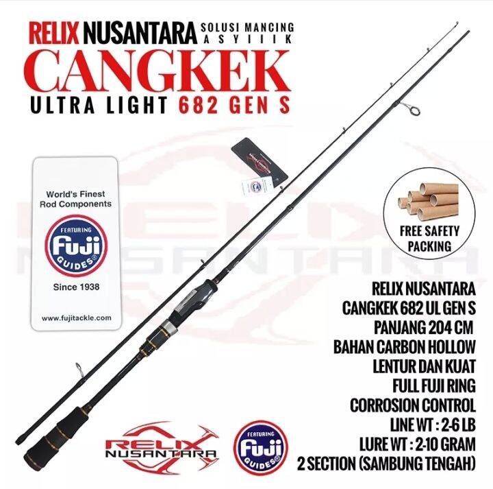 Joran Cangkek 682 UL 632 XUL Gen S Fuji Relix Nusantara Ultralight | Lazada Indonesia
