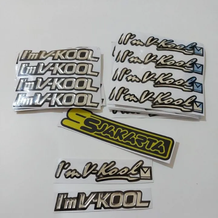STICKER STIKER EMBLEM IM VKOOL TIMBUL 3D | Lazada Indonesia