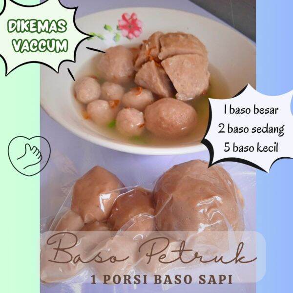 BASO SAPI Petruk HALAL 1 porsi ukuran kecil sedang besar bisa untuk ...