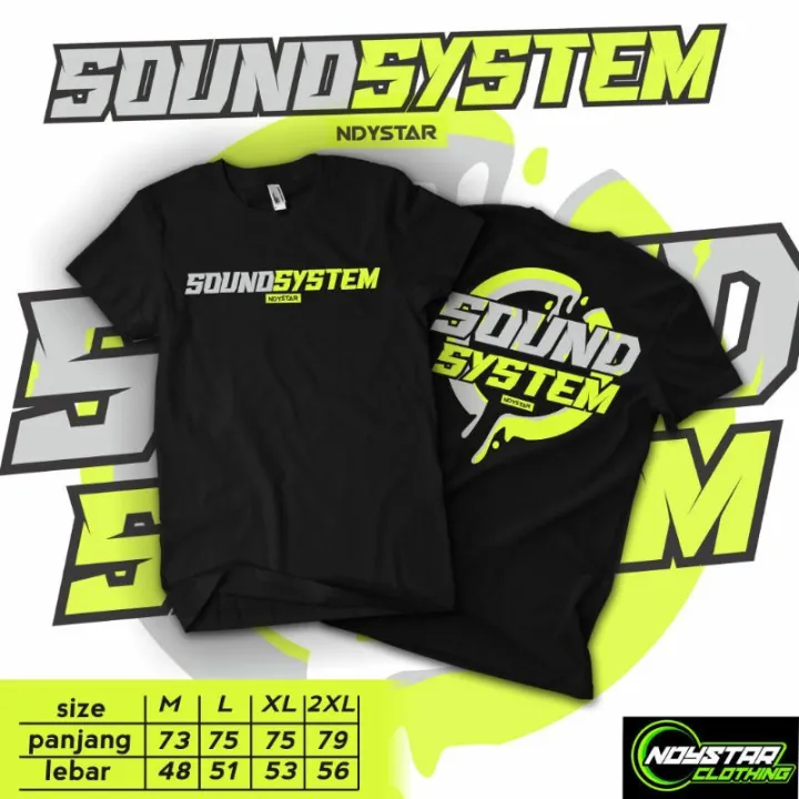 kaos sound system kaos sound balap baju sound system | Lazada Indonesia