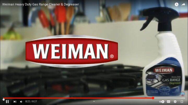 Weiman Gas Range and Stove Top Cleaner and Degreaser - Dissolves Cooked ...