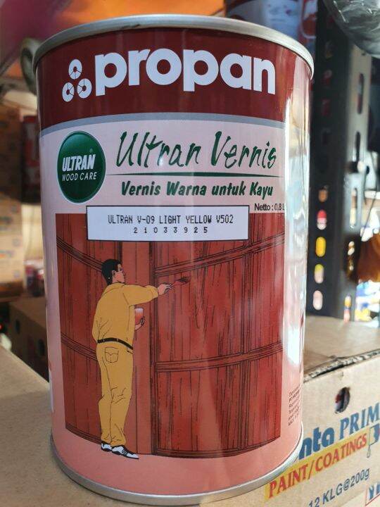 CAT KAYU PROPAN ULTRAN VERNIS V - 09 LIGHT YELLOW ISI 0.8 LITER ...