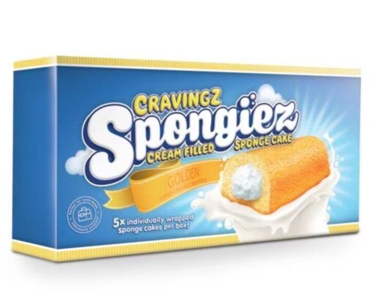 Jouy & Co Cravingz Spongiez Golden Cream Filled Sponge Cake 225g ...