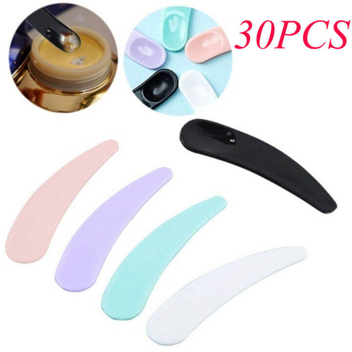 OUR 30pcs Curved Scoop Eye Cream Stick Beauty Tool Cosmetic Scoop ...