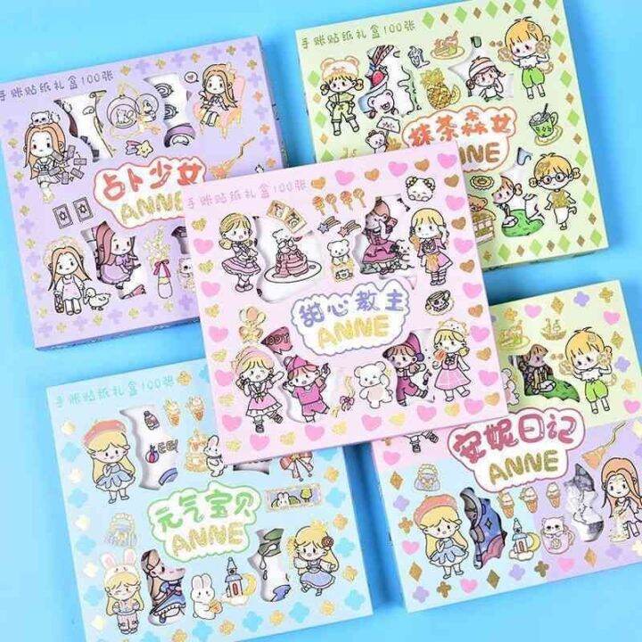 Stiker 2D Jurnal Anak Perempuan Lucu 100pcs Alat Tulis Lucu Kawaii ... Stiker 2D Jurnal Anak Perempuan Lucu 100pcs Alat Tulis Lucu Kawaii ...