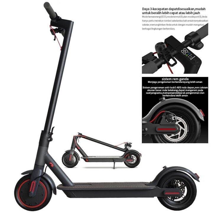 Skuter Listrik Lipat / Electric Scooter 8,5 inci masa pakai baterai 25 ...